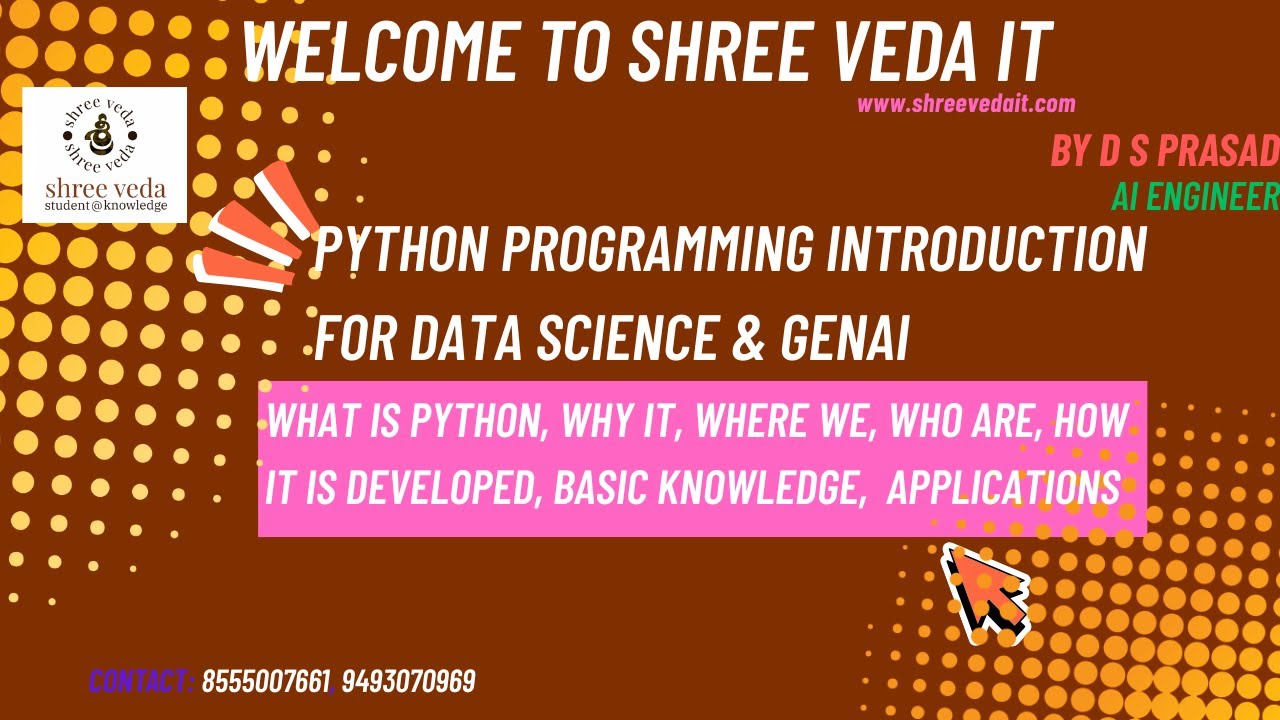 PYTHON PROGRAMMING INTRODUCTION FOR DATA SCIENCE WITH GENAI#pythonprogramming, - YouTube