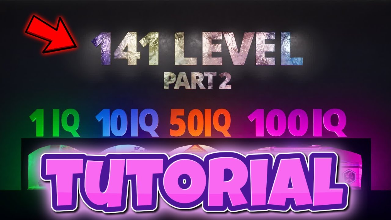 FortniteCreators 141 LEVEL IQ ESCAPE ROOM FORTNITE (Tutorial to ...