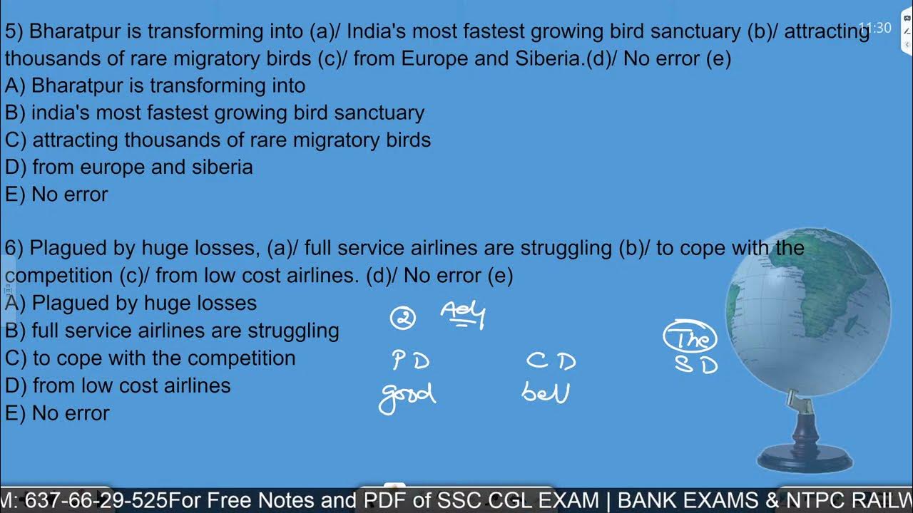 Error Spotting Practice I By Divya Ma'am I 11 Feb RD Classes Ajmer ...