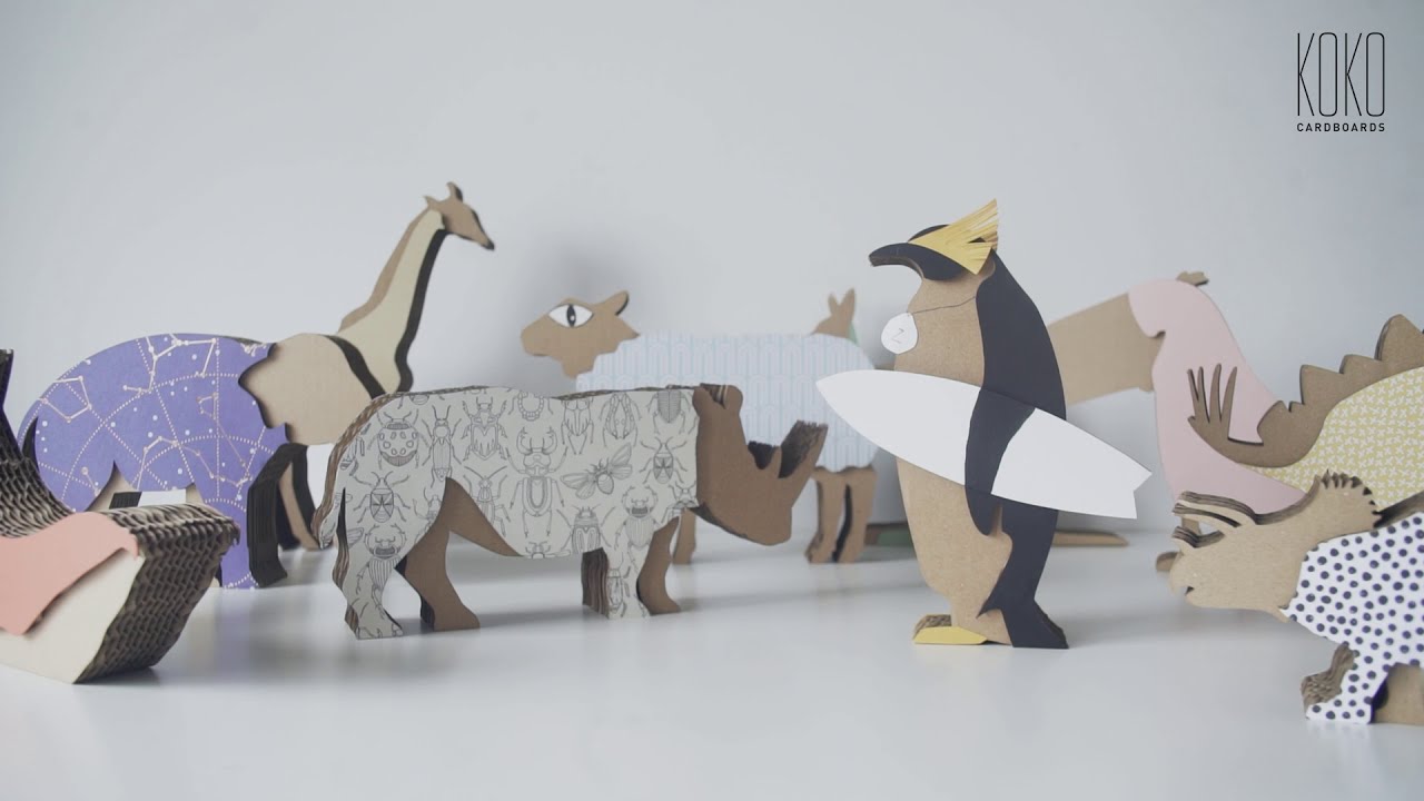 DIY Animal Figure by KOKO CARDBOARDS - YouTube