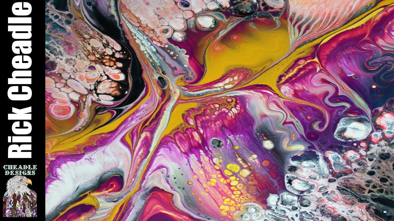 541 Puddle Pour and Ribbon Pour Techniques with Multiple Swipes and ...