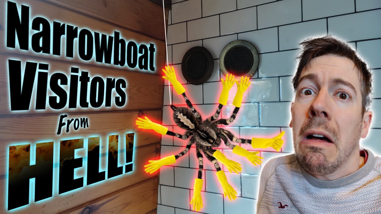 DIY natural SPIDER deterrent and NARROWBOAT tile hacks| HOUSEBOAT KITCHEN REFIT - YouTube