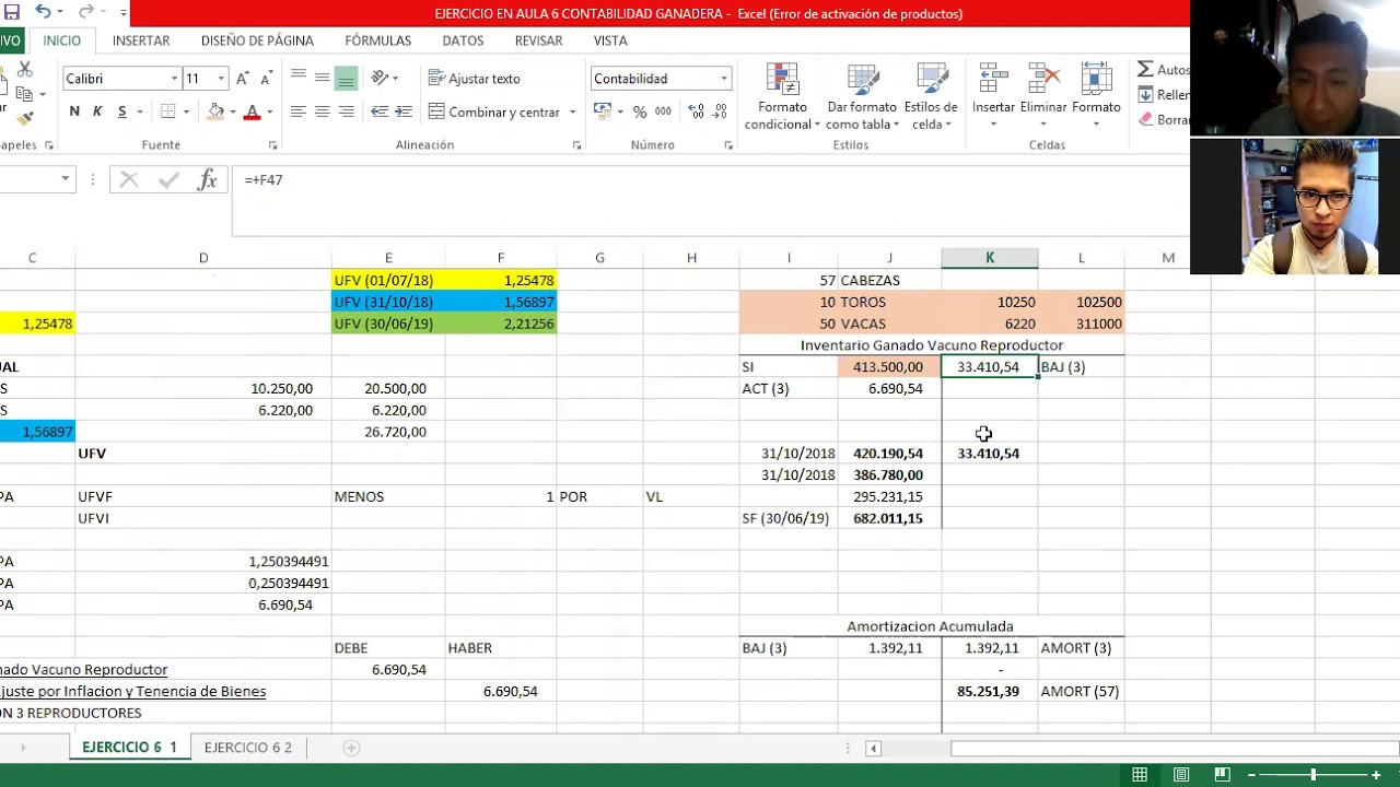 EJERCICIO EN AULA 6 3RO B TN - YouTube