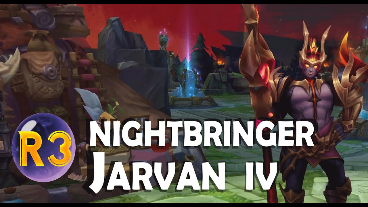 Nightbringer Jarvan Skin Spotlight - League of Legends - YouTube