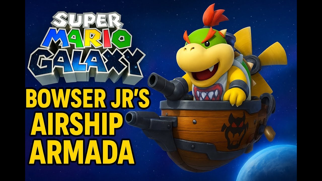 KOOPA KID STRIKES "Super Mario Galaxy (Bowser Jr's Airship Armada ...