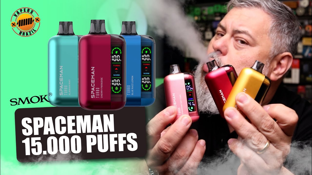 Smok Pod Spaceman 15k - Será que chega 15000 puffs? veja no video - YouTube