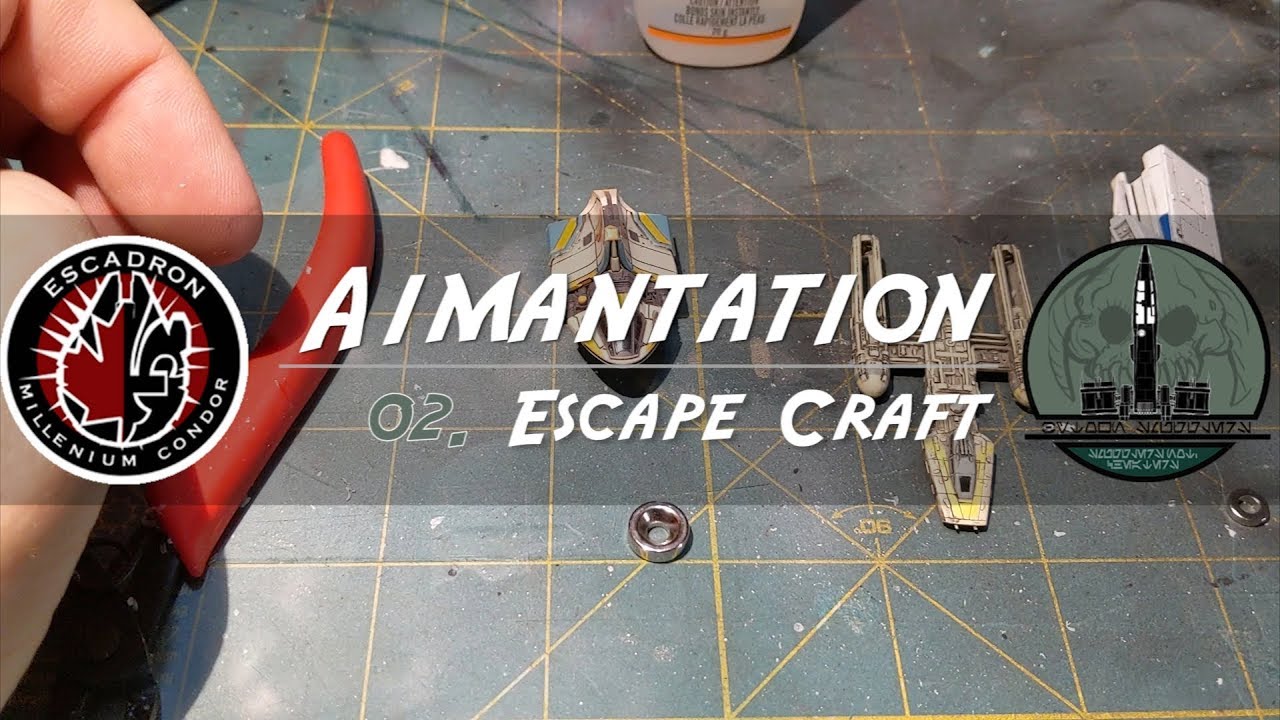 Modifications X-wing : Aimantation du Escape Craft - YouTube