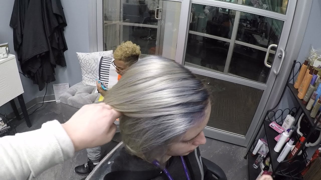 Silver Metallic Shadow Root - YouTube