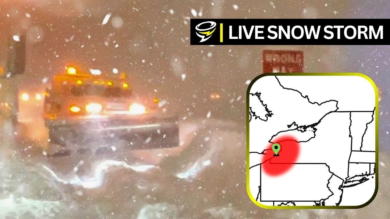 ️ GIANT DUMP OF SNOW Will Cause Big Travel Problems in New York! Live ...