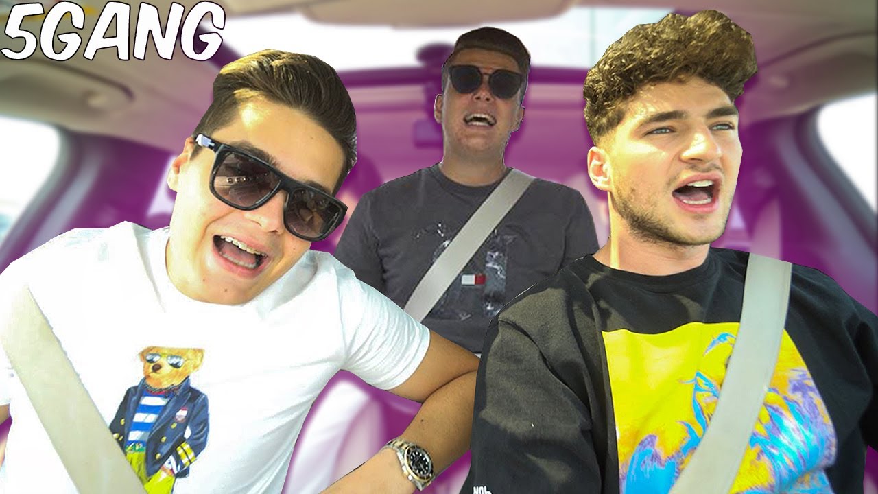 CARPOOL KARAOKE CU 5GANG @Selly @gami - YouTube