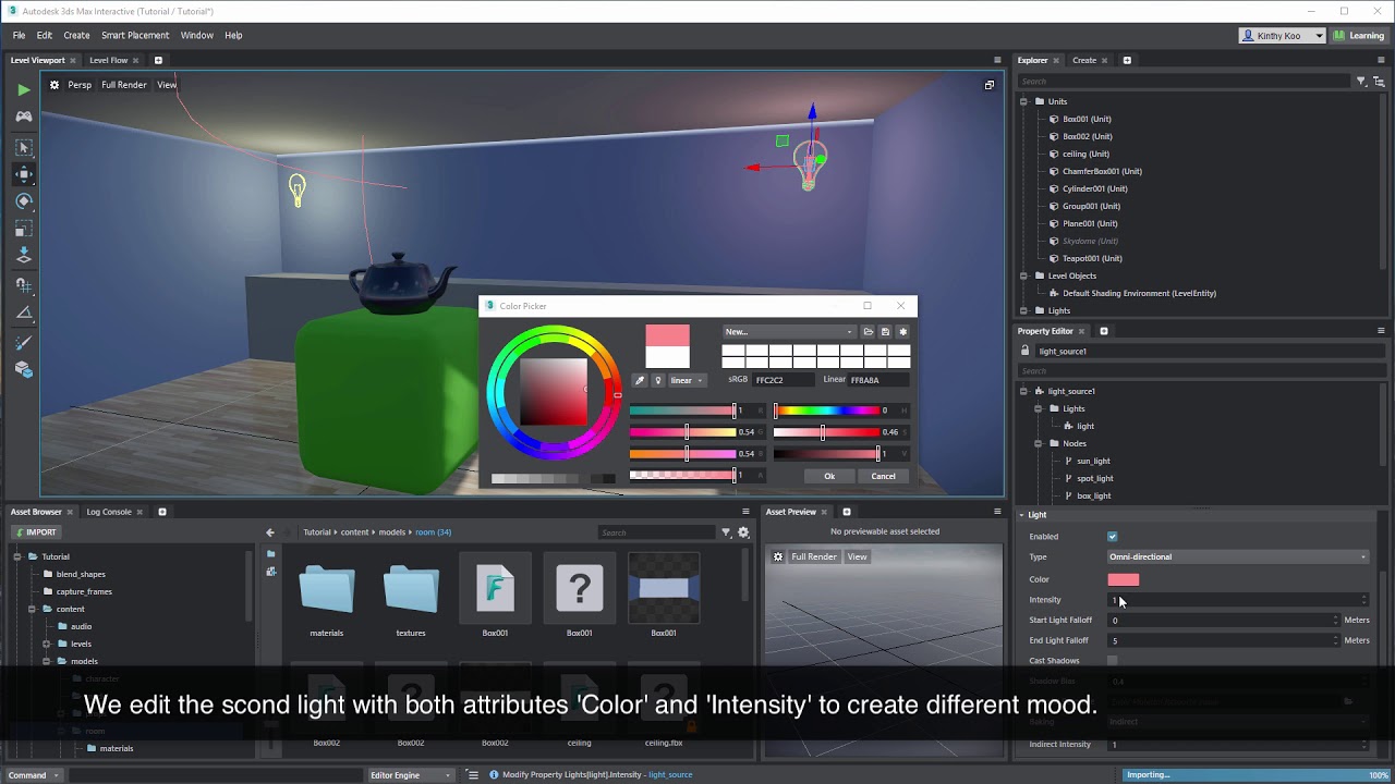 3ds Max Interactive Lesson 5 | Add Light - YouTube