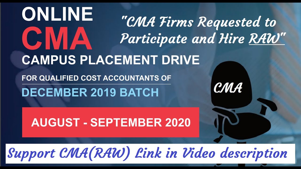 CMA Online Campus Placement Dec 2020 || Support CMA || CMA Firms hire ...