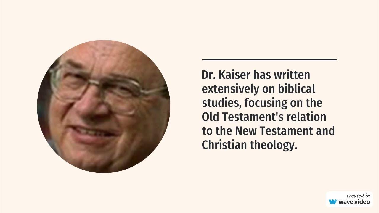 Walter Kaiser, Jr #died Nov 2023 - former president of Gordon-Conwell - #death #news passed away ...