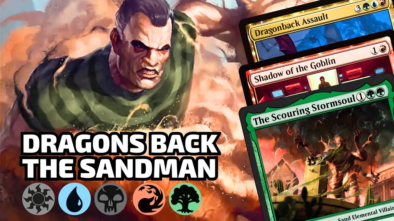 🟢🔴🔵Sandman SMASHES With Huge Stats! | MTG Arena Standard Temur Spider-man Omenpaths - YouTube