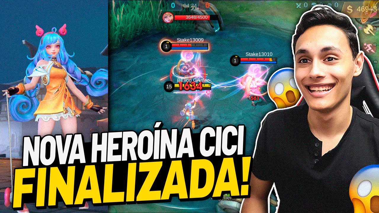 𝗡𝗢𝗩𝗔 𝗛𝗘𝗥𝗢𝗜́𝗡𝗔 𝗖𝗜𝗖𝗜 𝗙𝗜𝗡𝗔𝗟𝗜𝗭𝗔𝗗𝗔! HABILIDADES E VISUAL! MOBILE LEGENDS ...