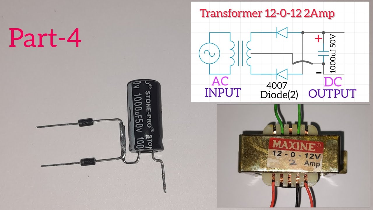 Battery charging method using Rectifier circuit #rectifier #dcprojects ...