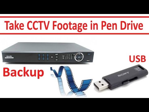 How to Backup Cctv Footage From DVR| Cctv Camera Footage Backup - YouTube