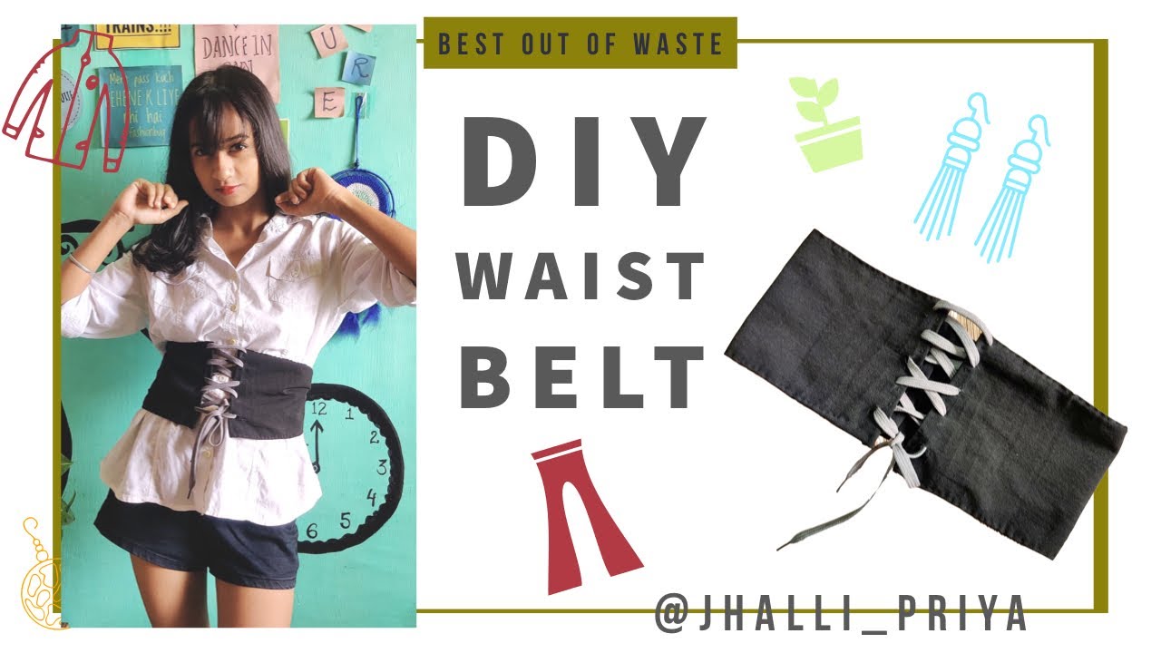 DIY Waist Belt from Old Jeans Pant - YouTube