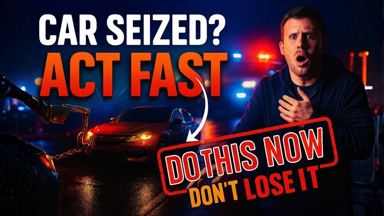 Cops Seized Your Car? Do This IMMEDIATELY (Before It’s Too Late!) - YouTube