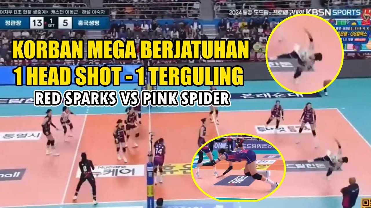 CUPLIKAN SERU REDS SPARK VS PINK SPIDER SET PERTAMA// Red Spark Menang ...