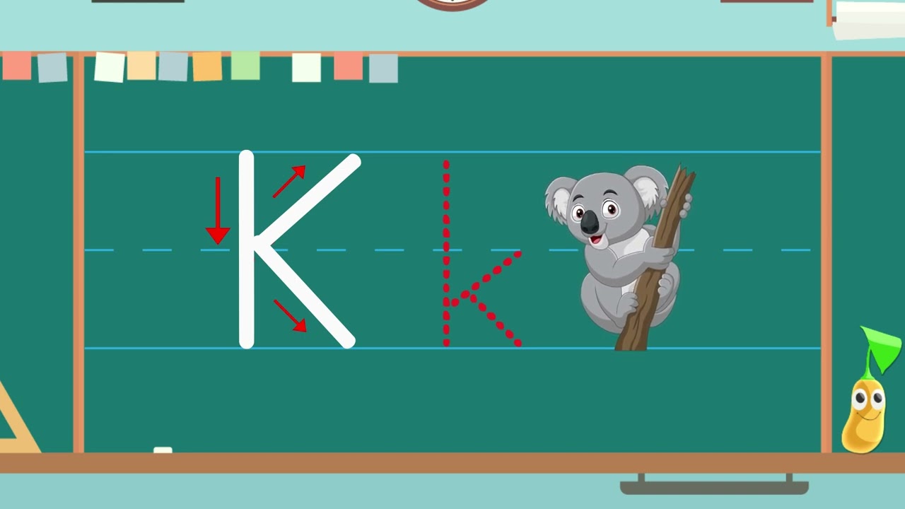 APRENDE A ESCRIBIR LAS LETRAS | LETRA Kk - YouTube