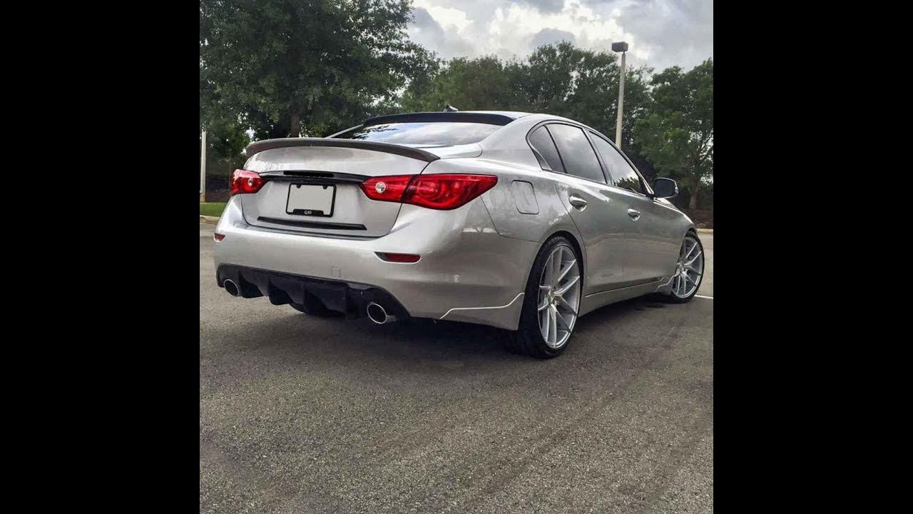 Bat Styling 3K Carbon Fiber Spoiler For Infiniti Q50 Q50S V37 4DR Sedan Rear Trunk Splitter Lip ...