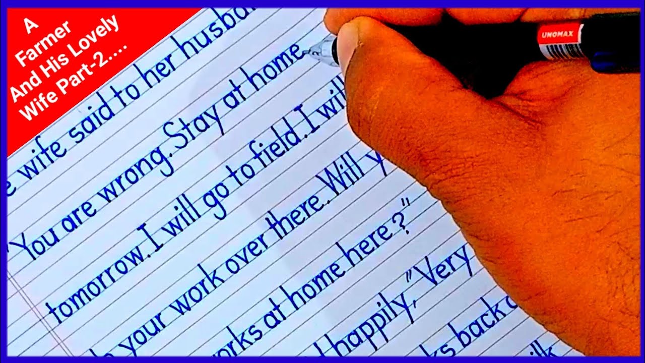 Write And Improve One Page Writing | Practice Handwriting One Page ...