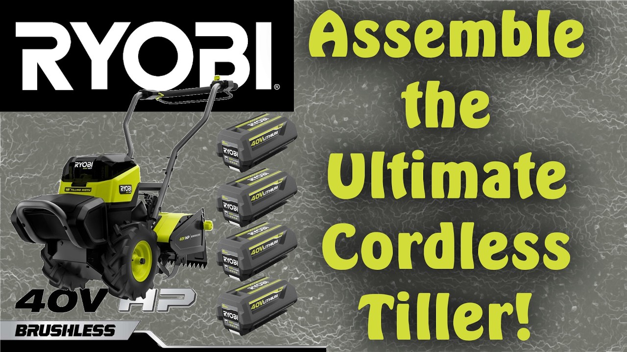How to Assemble the Ryobi Rear Tine Tiller 40V HP Brushless RY40720VNM ...
