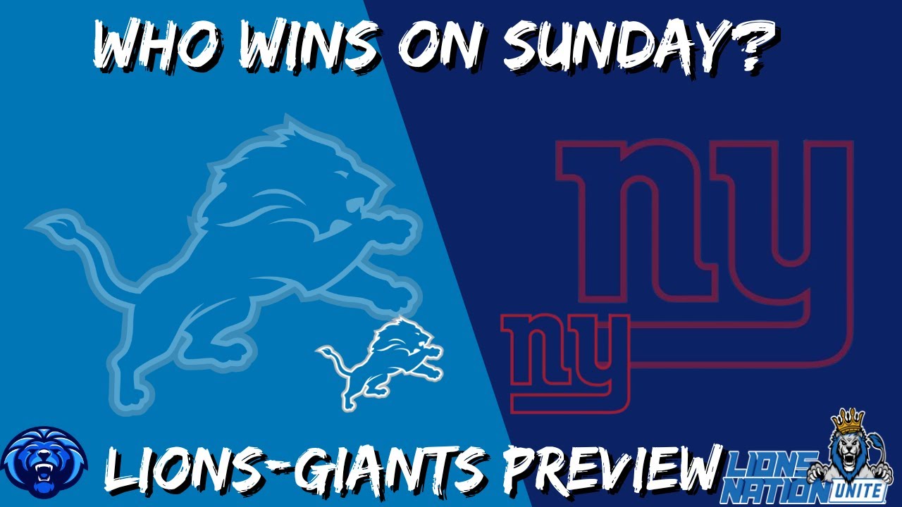 Who wins on Sunday? Lions-Giants Preview [Detroit Lions News And Rumors ...