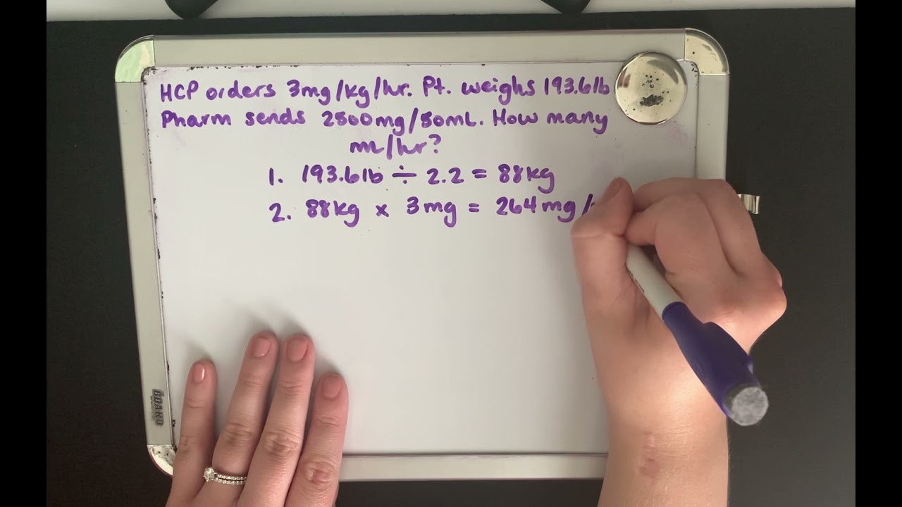 Converting Mcg kg hr To ML hr Nursing Dosage Calculation YouTube Converting Mcg kg hr To ML hr Nursing Dosage Calculation YouTube
