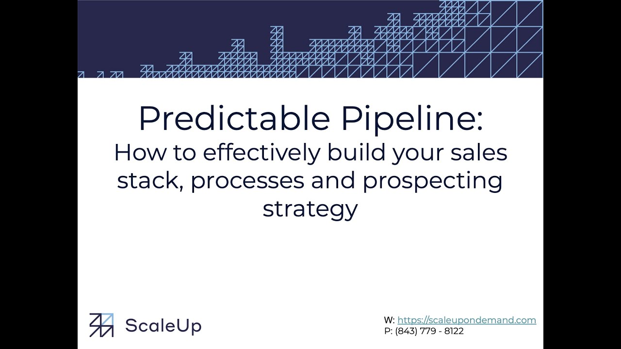 Predictable Pipeline Part 1: Funnel and Segmentation - YouTube