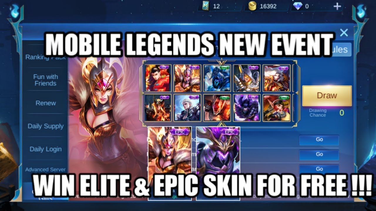 MOBILE LEGENDS FREE SKIN EVENT • MOBILE LEGENDS NEW EVENT GRATITUDE ...