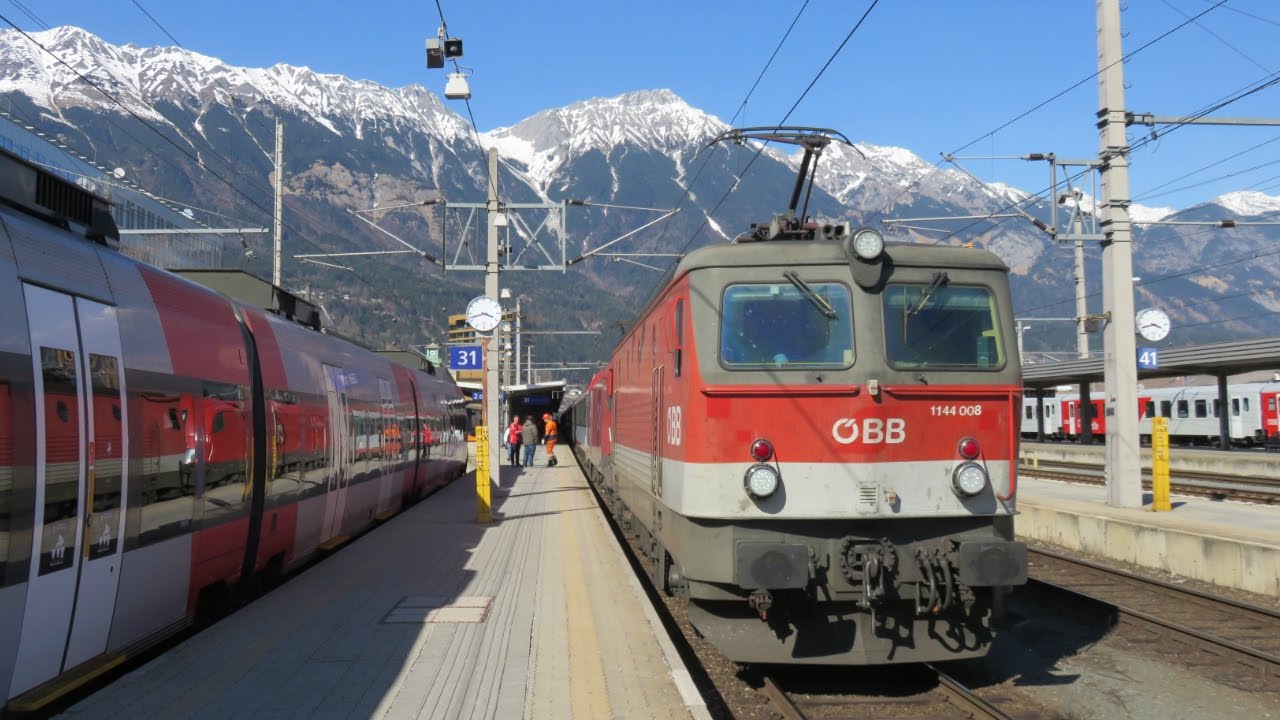 Austria: OBB Railways loco change at Innsbruck station featuring ...
