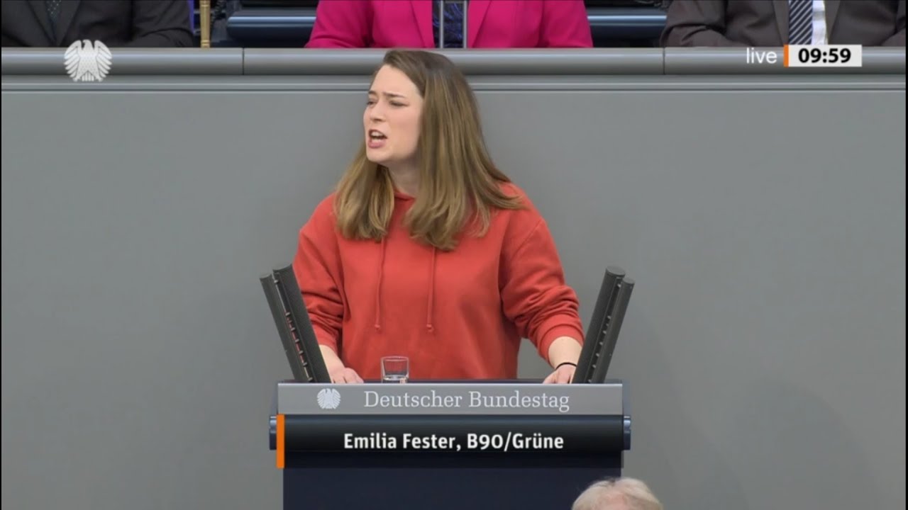 IRRSINN GRÜNINNEN : EMILIA FESTER ( GRÜNE ) AM 21.APRIL IM DEUTSCHEN ...