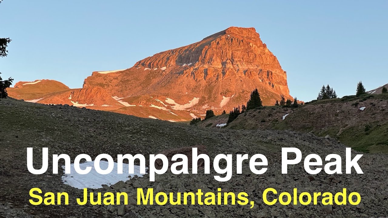 14er Uncompahgre Peak from Nellie Creek TH, Uncompahgre Wilderness, San ...