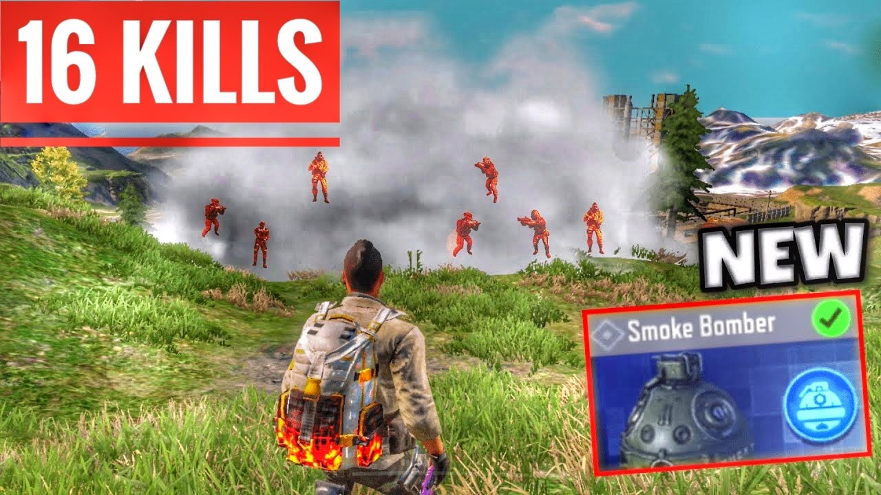 HOW TO USE CALL OF DUTY MOBILE NEW SMOKE BOMBER CLASS FULL GAMEPLAY ...
