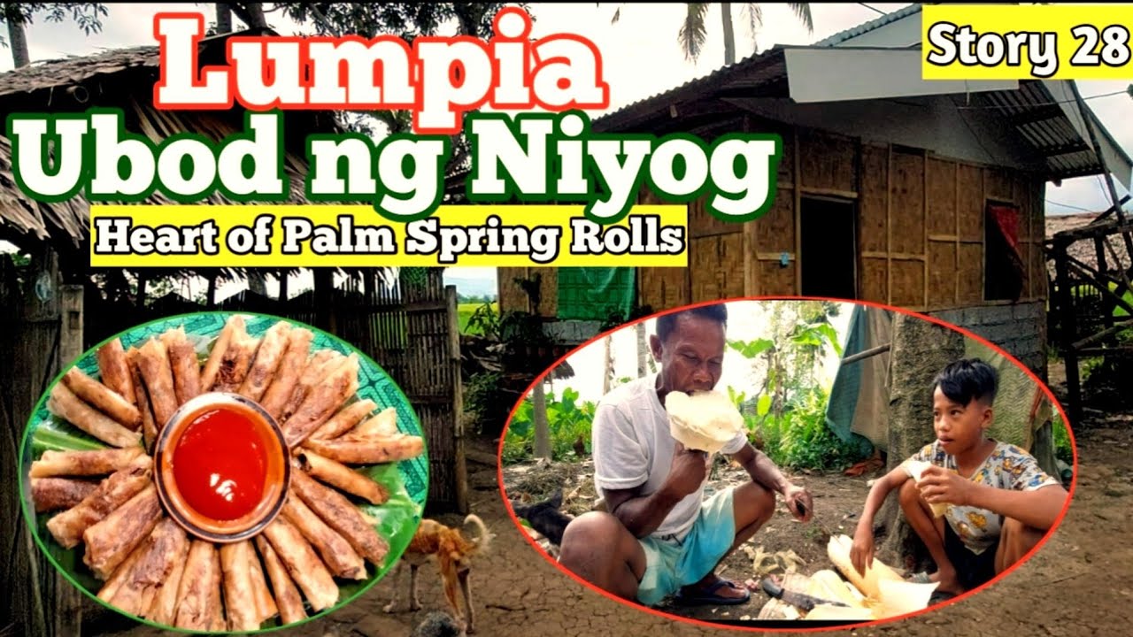 Lumpiang Ubod ng Niyog || Heart of Palm Spring Rolls || Simple Life in ...