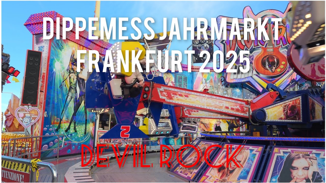 Dippemess Jahrmarkt Frankfurt 2025 - Offride ☆Devil Rock☆ (Straube ...