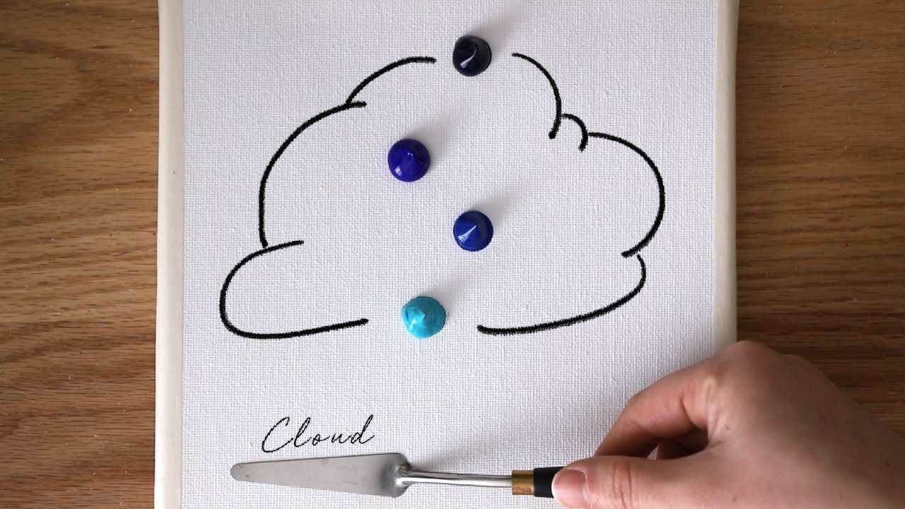 Acrylic painting | cloud painting | Painting Tutorial for beginners #88 ...