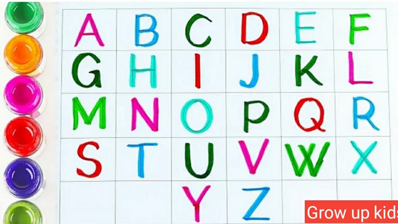 How to write a letters for children-Teaching Writting ABC for Preschool ...