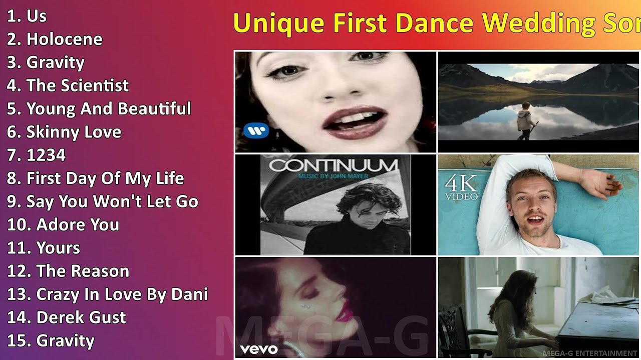 Unique First Dance Wedding Songs ~ Full Album - YouTube