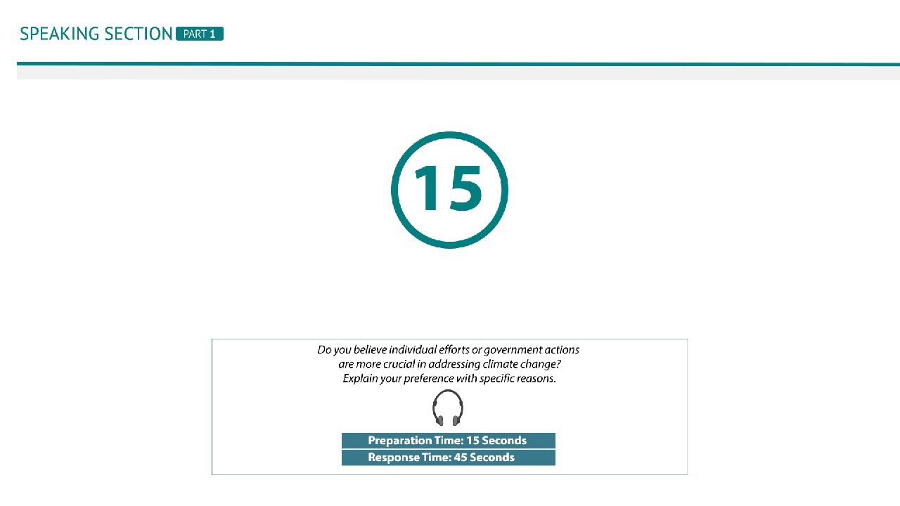 TOEFL SPEAKING SECTION PT1 Example 13 - YouTube