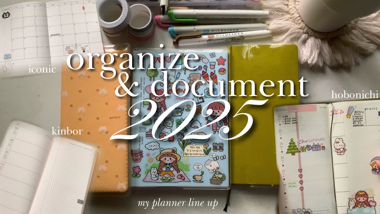 planner line up for 2025 💫: hobonichi weeks, kinbor weeks, & iconic ...