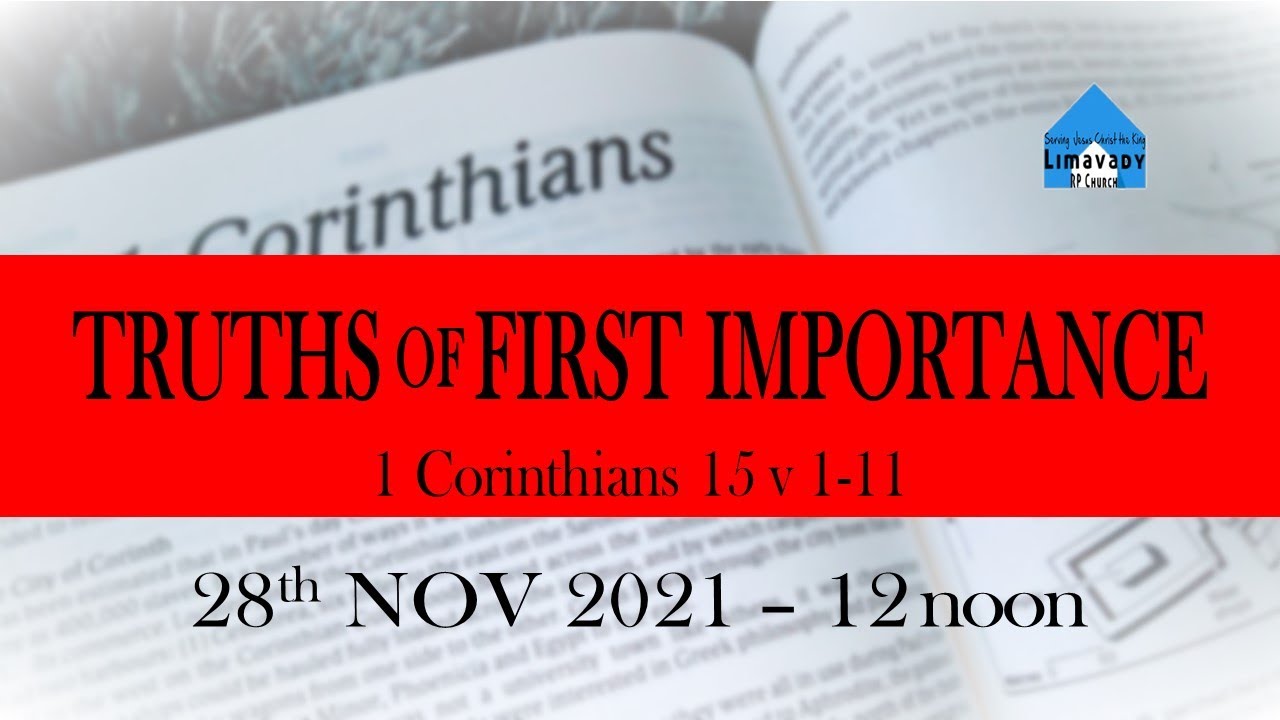 Truths of First Importance - YouTube