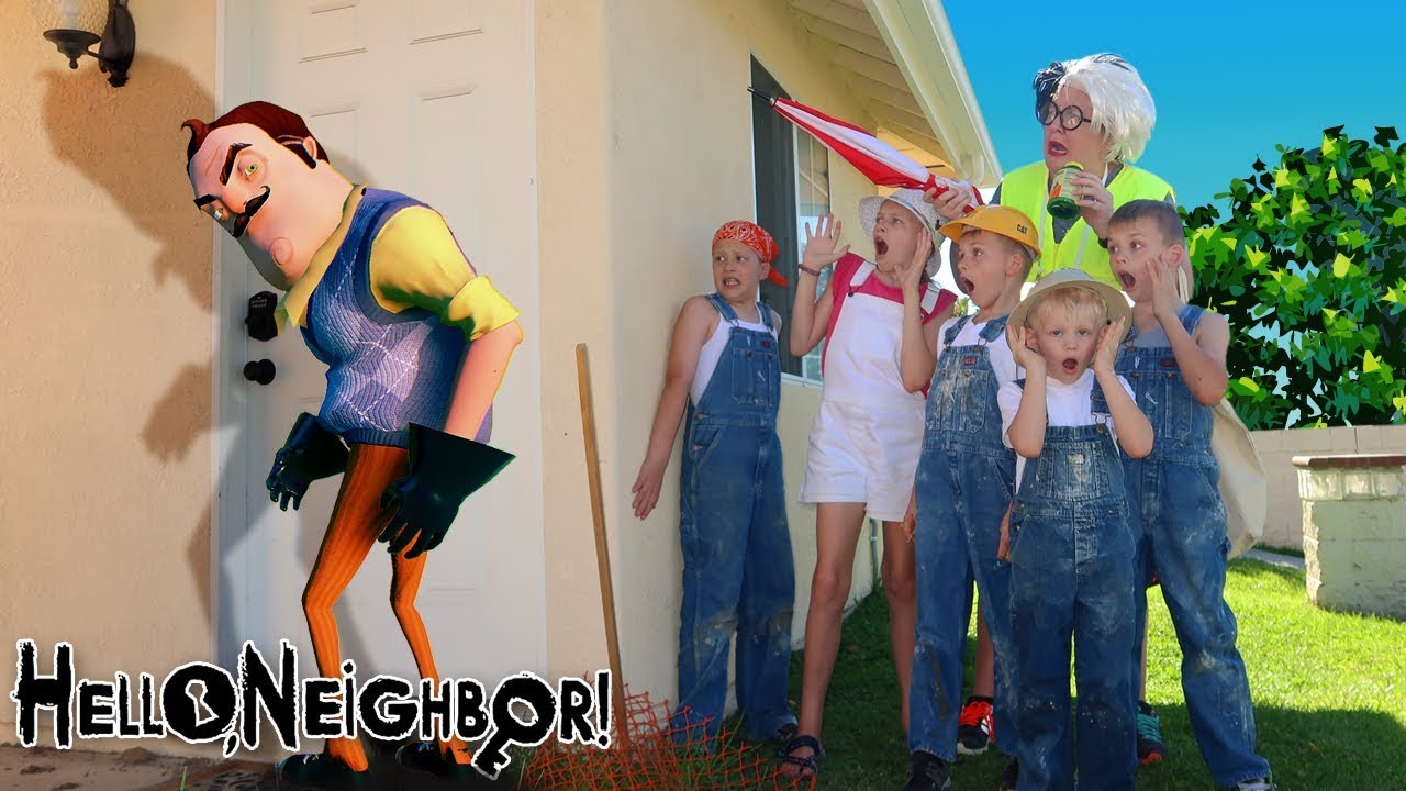 Hello Neighbor in Real Life Clown Robber Takes Our Treasure! SENT BY ...