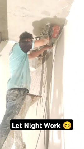 4 Inch Core Cutting Done For Exhaust Pipe & Fresh Air#construction# ...