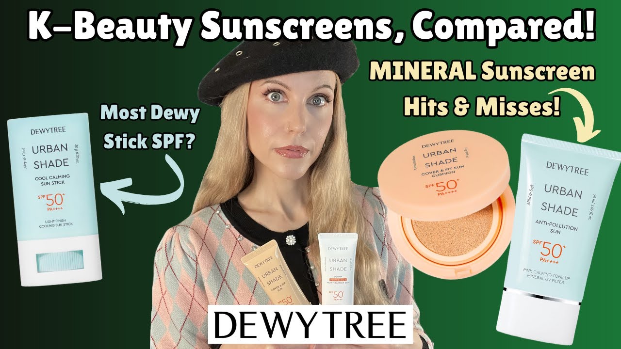 KBeauty Sunscreens Review: DEWYTREE - Good Mineral Options? - YouTube