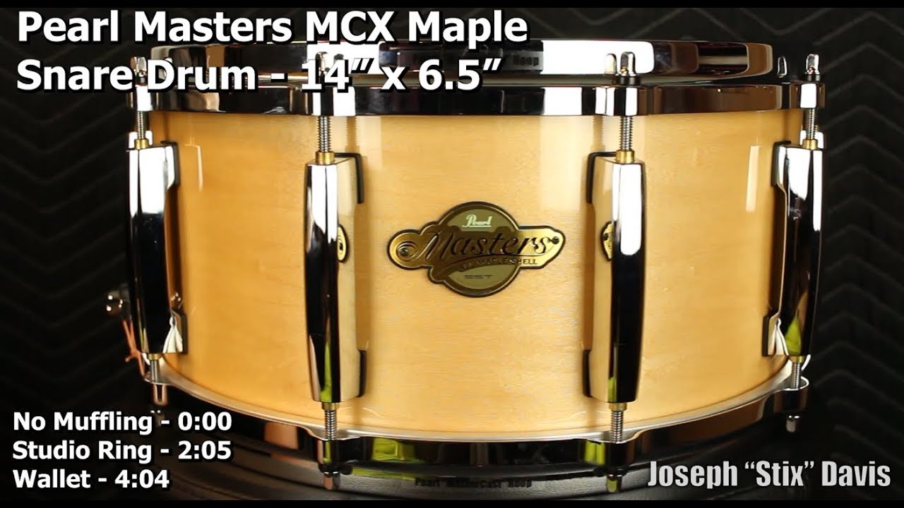 Pearl Masters MCX Maple Snare Drum - 14" x 6.5" - YouTube