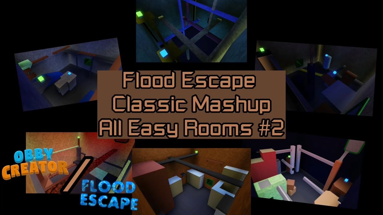 Flood Escape Classic Mashup (All Easy Rooms #2) | Obby Creator - YouTube