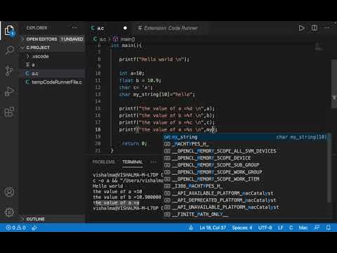 How to print output and use different data formats using printf() function - YouTube